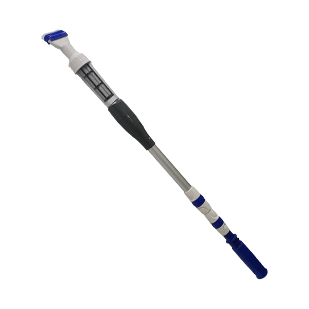 3 Section Telescopic Rod Swimming Pool Electric Vacuum Cleaner Swimming Pool Cleaning Tool Pool Handheld Vacuum, Shrinkage 77.5cm, Expansion 134cm, 8 * AA batteries (not included), Material aluminum, Package size 785 * 140 * 73mm / 30.9 * 5.5 *