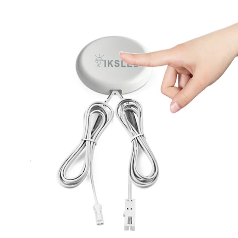 Беспроводной сенсорный переключатель, пронутый 3 см, светодиодный контроллер затемнения, круглый сенсорный датчик без отверстий, переключатель управления по индивидуальному заказу