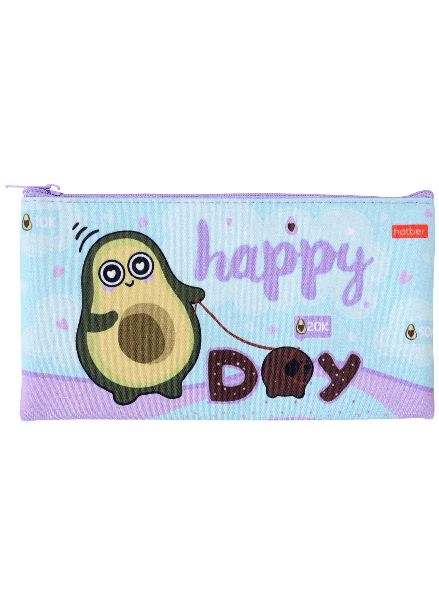 Пенал-косметичка "счастливый авокадо" 205*110 ткань