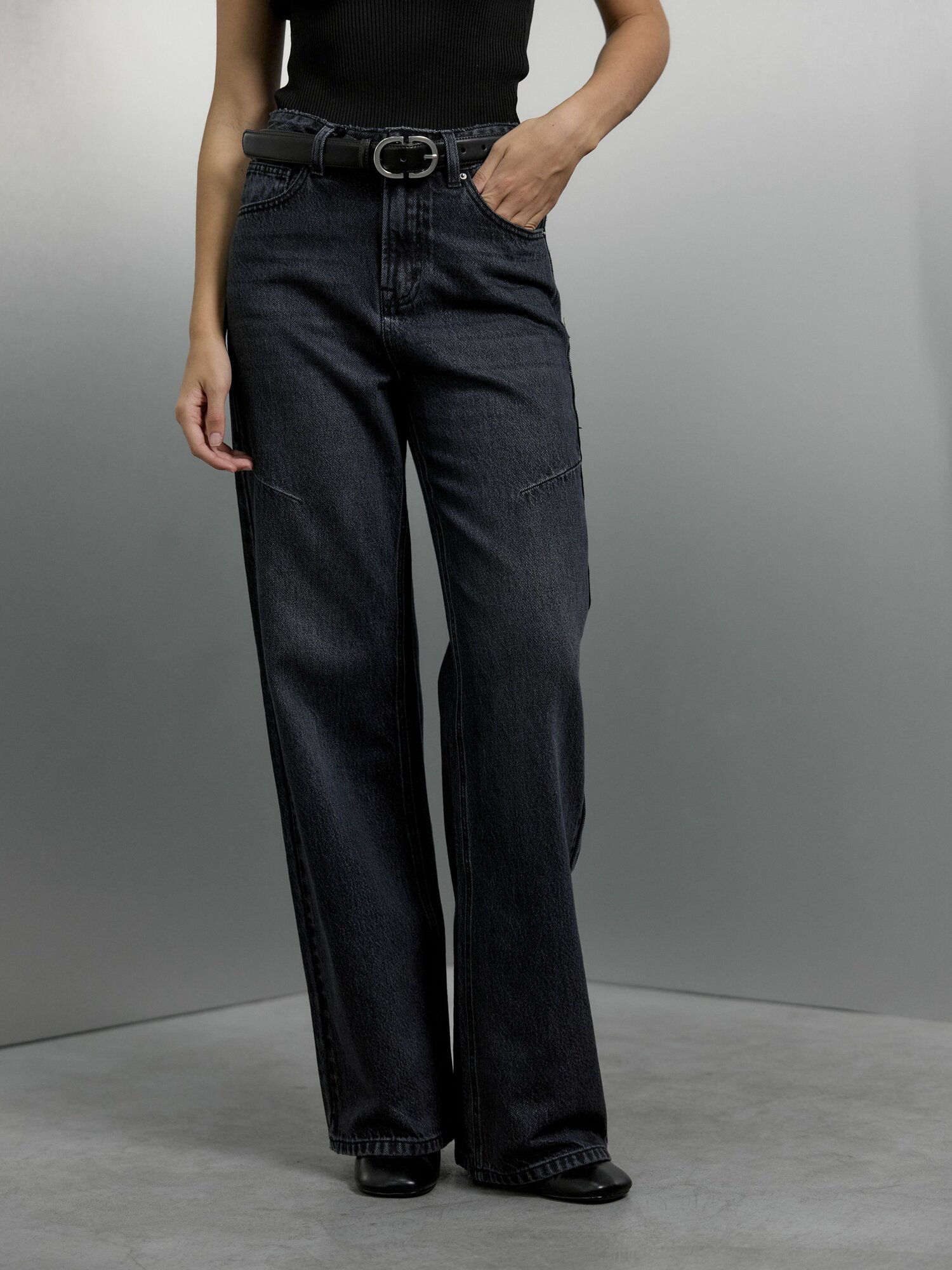 Джинсы багги 