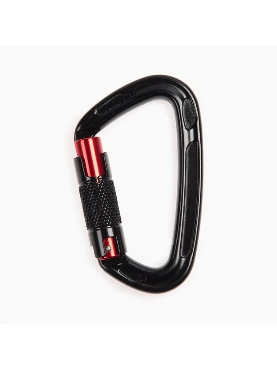 Карабин с байонетной муфтой, 10 х 6 см, 24 KN, черный