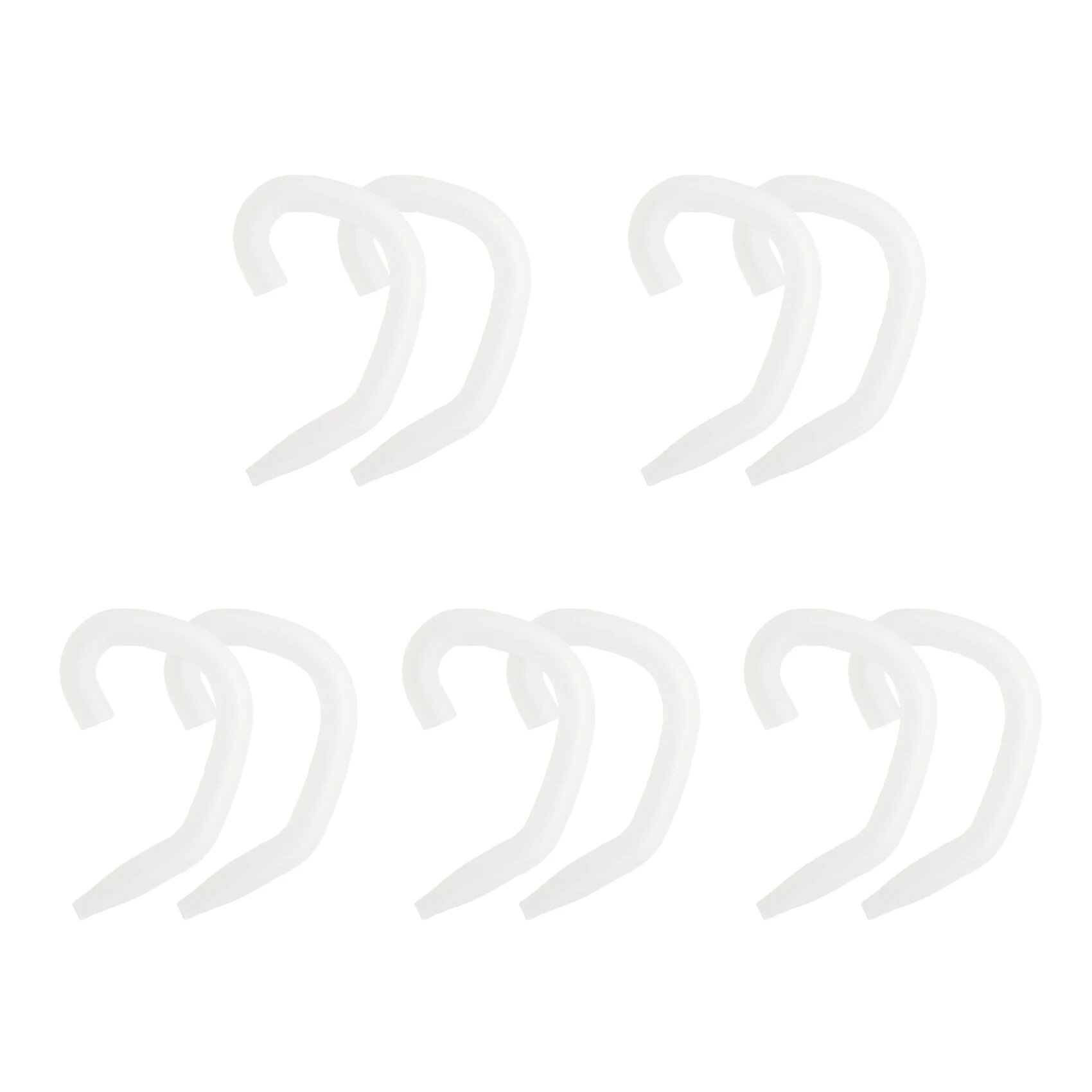 Wooeasy Белые силиконовые заушники для наушников, 5 пар