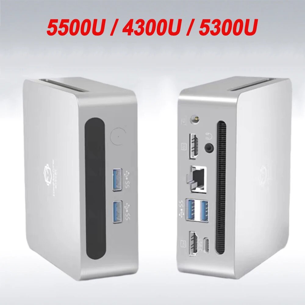 Мини-ПК BitPC Ryzen 5 5500U 8ГБ