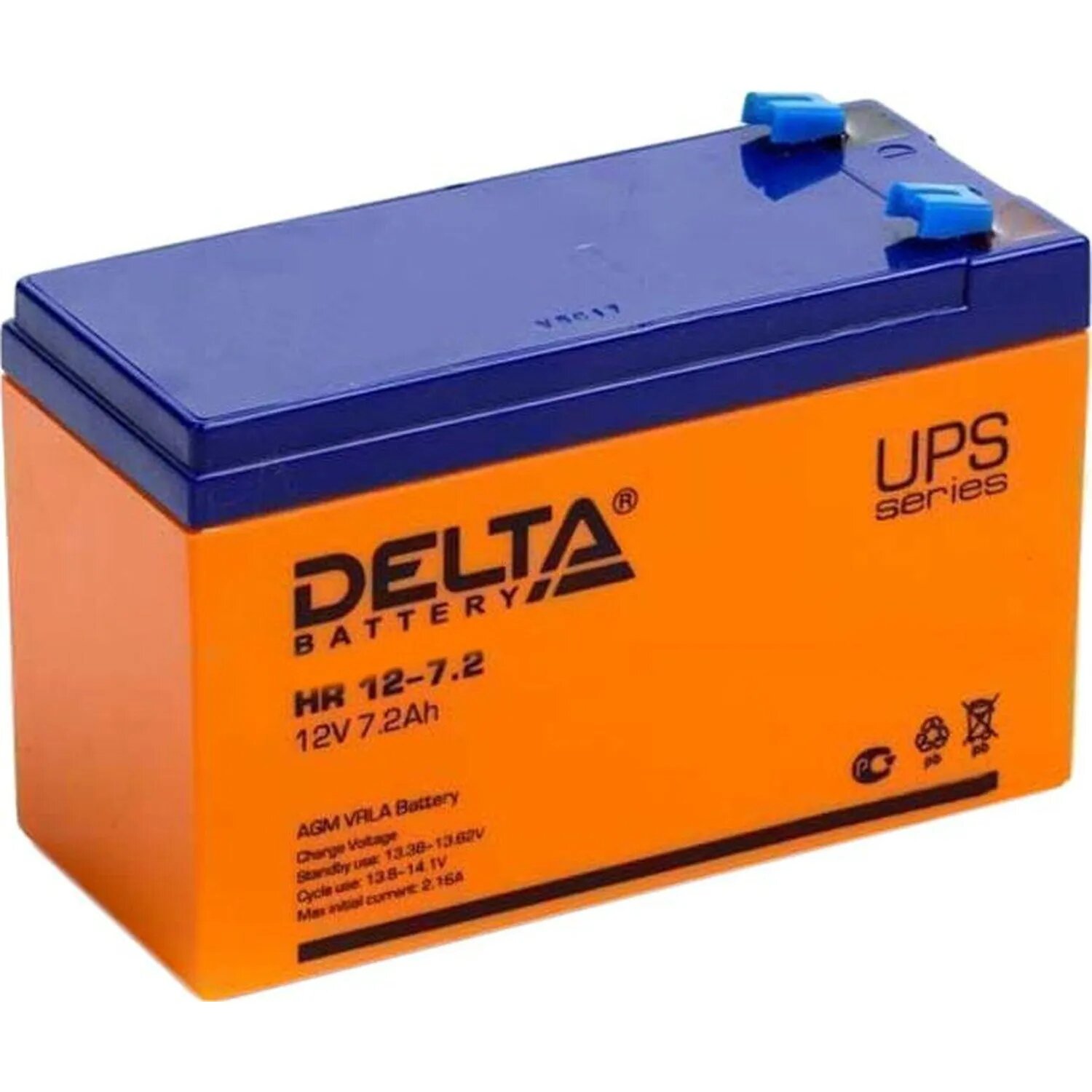 Батарея для ИБП Delta HR 12-7.2 (12V/7.2Ah)