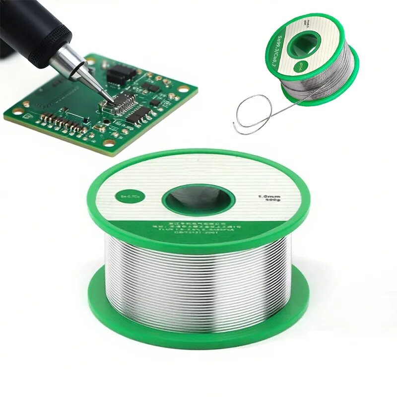 Бессвинцовая паяльная проволока олово-медь 30/50/100 г 50g, 0.5mm