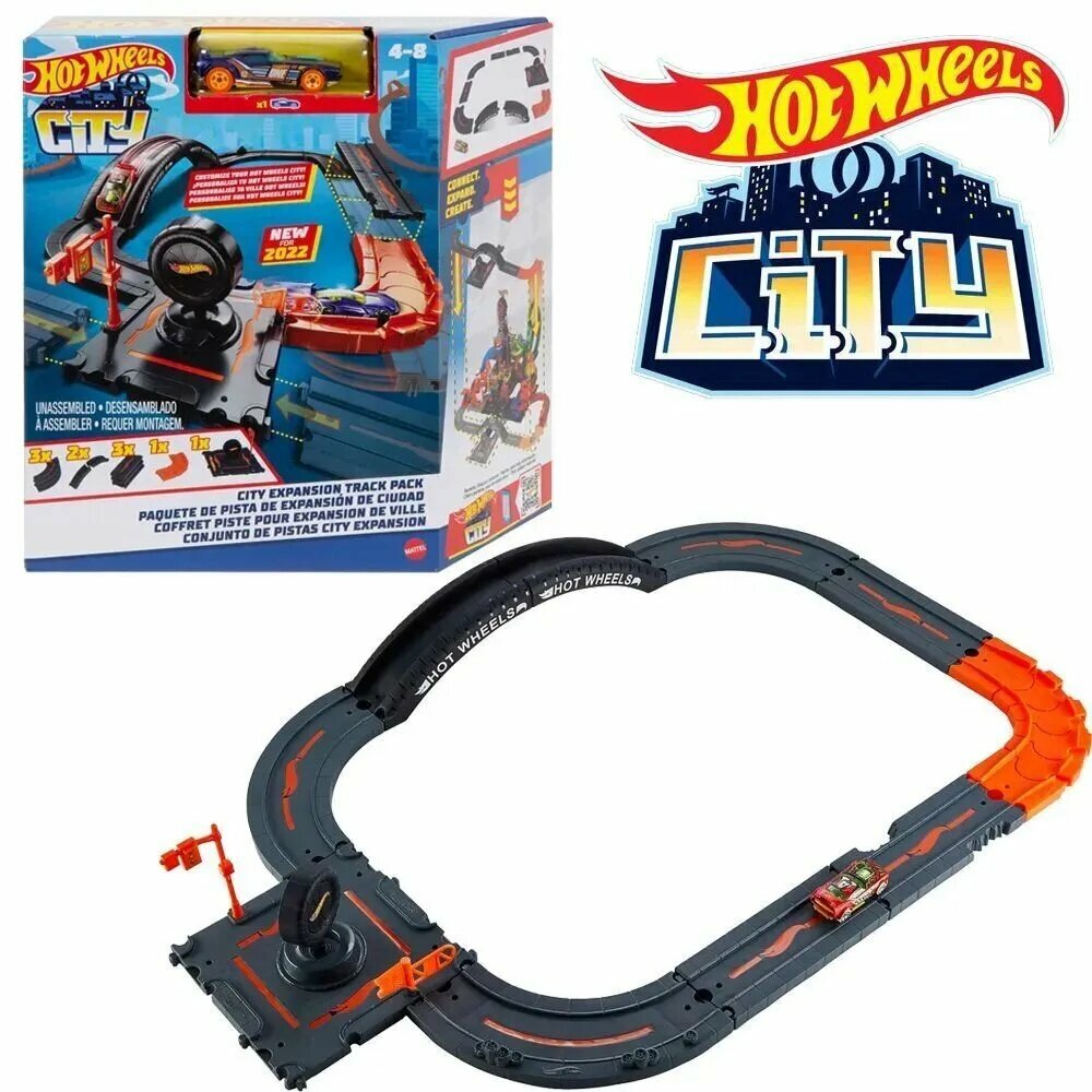 Hot Wheels Игровой трек Сити Городские трассы, Трек, HDN95