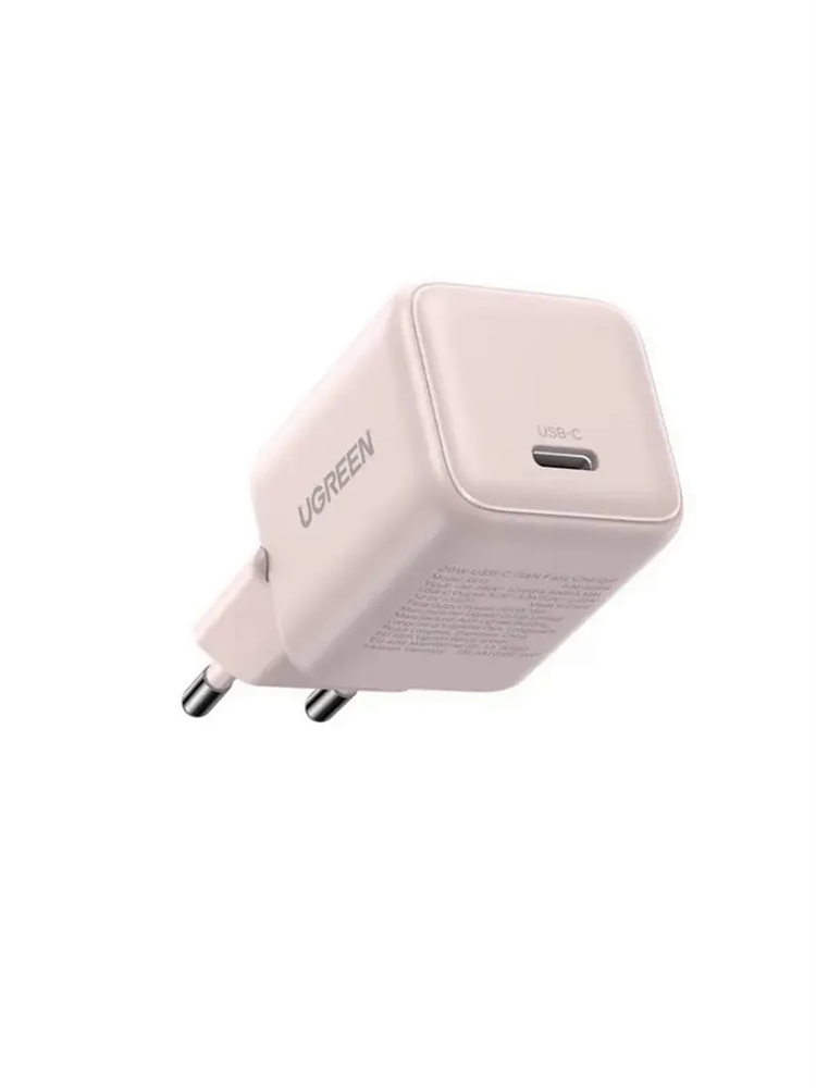 UGREEN Сетевое зарядное устройство UGREEN X512 (55556) Mini 20W USB-C GaN Fast Charger EU розовый