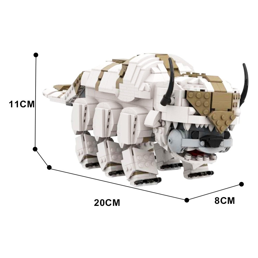 MOC-135465 Сверхъестественная сила игрушки-строительного блока «Летающий бык» совместима с трансграничной горячей моделью LEGO с мелкими частицами.