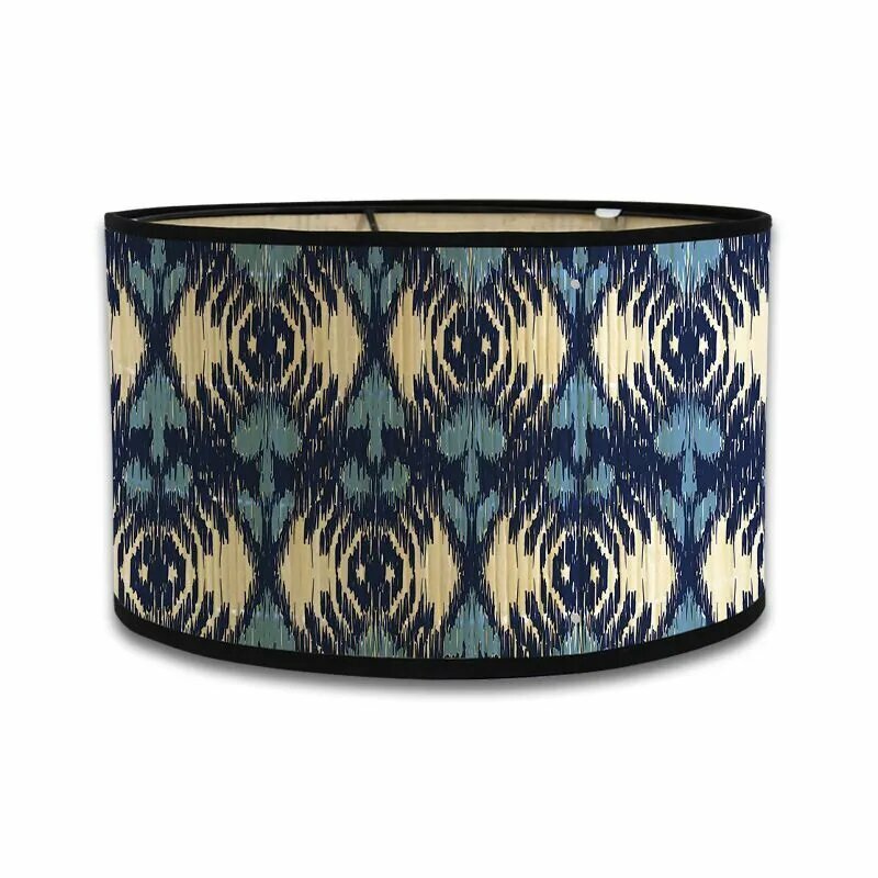 Круглый абажур 30х20см с современным узором. Легкий монтаж. Подходит для подвесных и настольных ламп: гостиная, спальня.