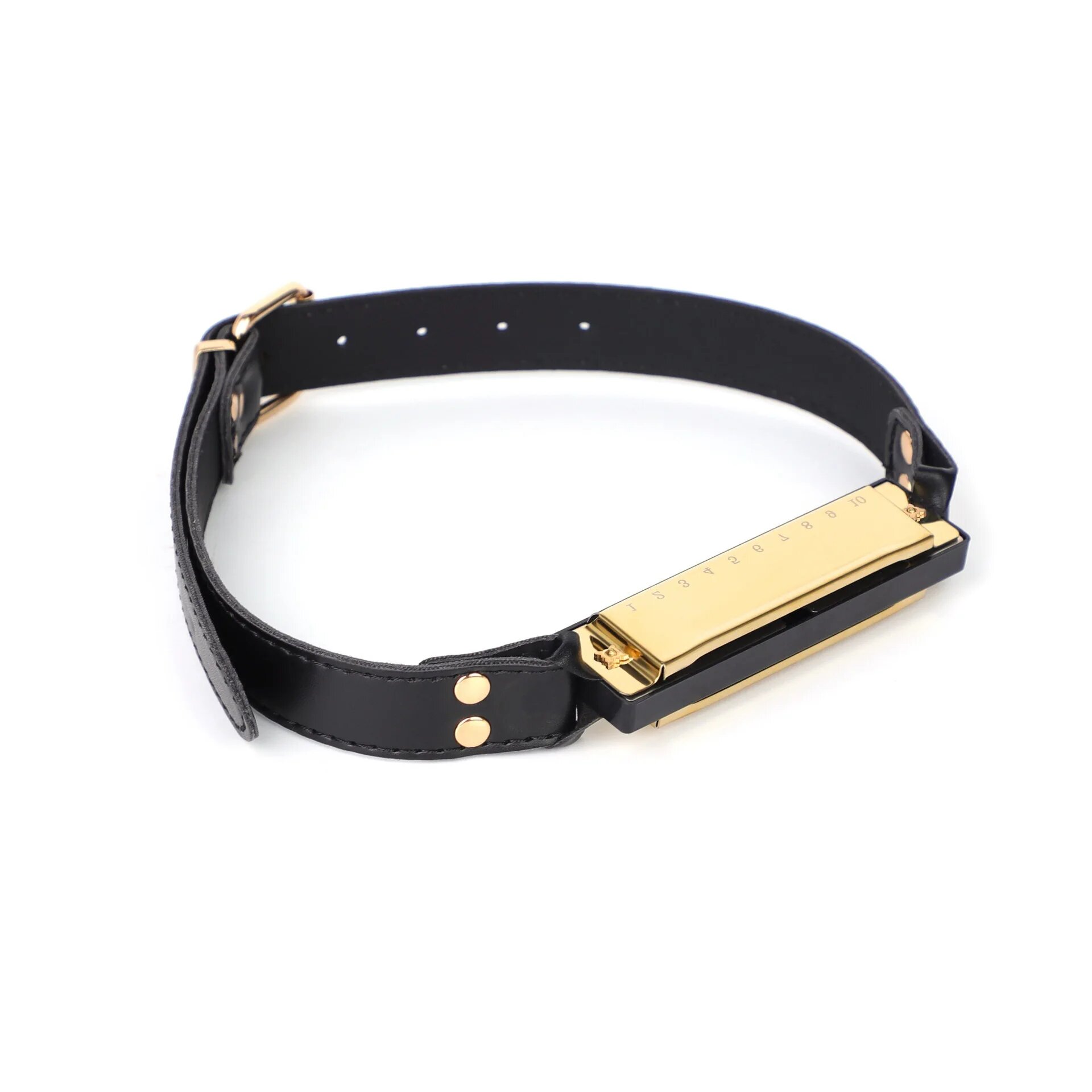 Эротический кляп для рта в форме губной гармошки, дразнящие и флирт для пар, альтернативный удерживающий мяч, кляп для взрослых, секс-игрушка для папы, секс Gold