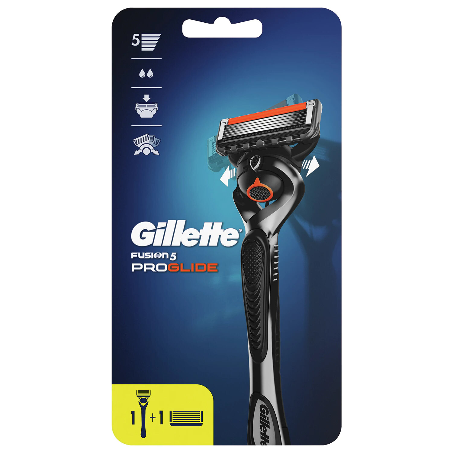 Бритвенный станок GILLETTE Fusion5 ProGlide с 2 сменными кассетами