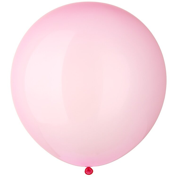 Воздушный шар кристалл экстра bubble pink, круглый