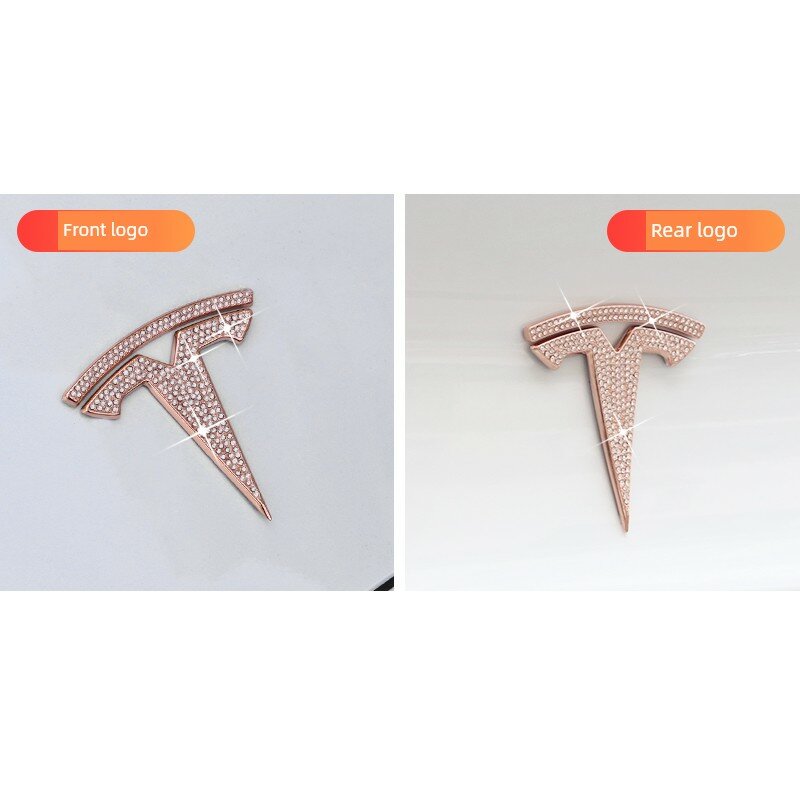 Подходит для модификации интерьера Tesla Model 3/Y, наклейки на руль, на дверные ручки, декоративные наклейки с