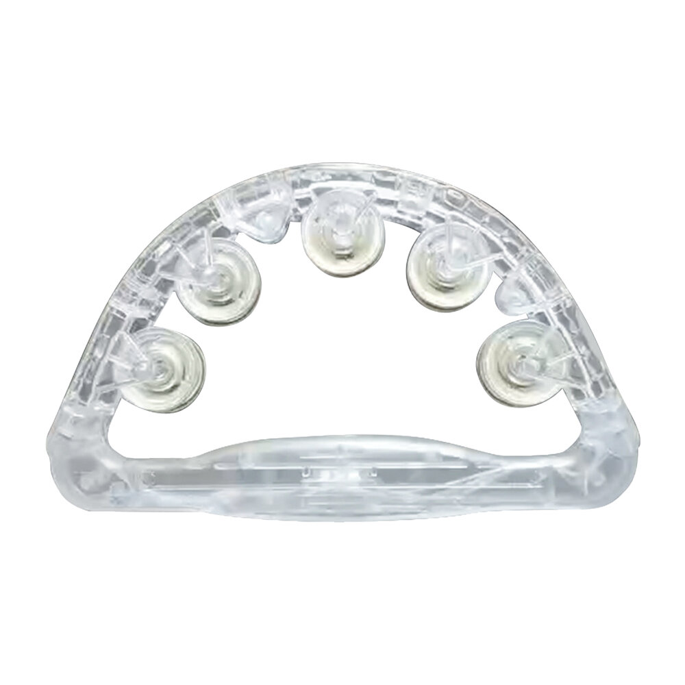 Красочные светодиодные ручные колокольчики Двухрядный ручной тамбурин Металлические джинглы с 3 режимами освещения Переключаемый пластиковый ударный музыкальный барабан Полумесяц Ручной колокольчик для взрослых и детей Вечеринки в KTV и барах