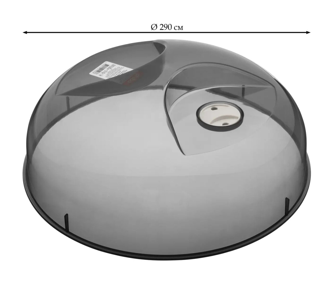 Крышка для СВЧ/Микроволновой печи Phibo 29x10.5 см, цвет черный