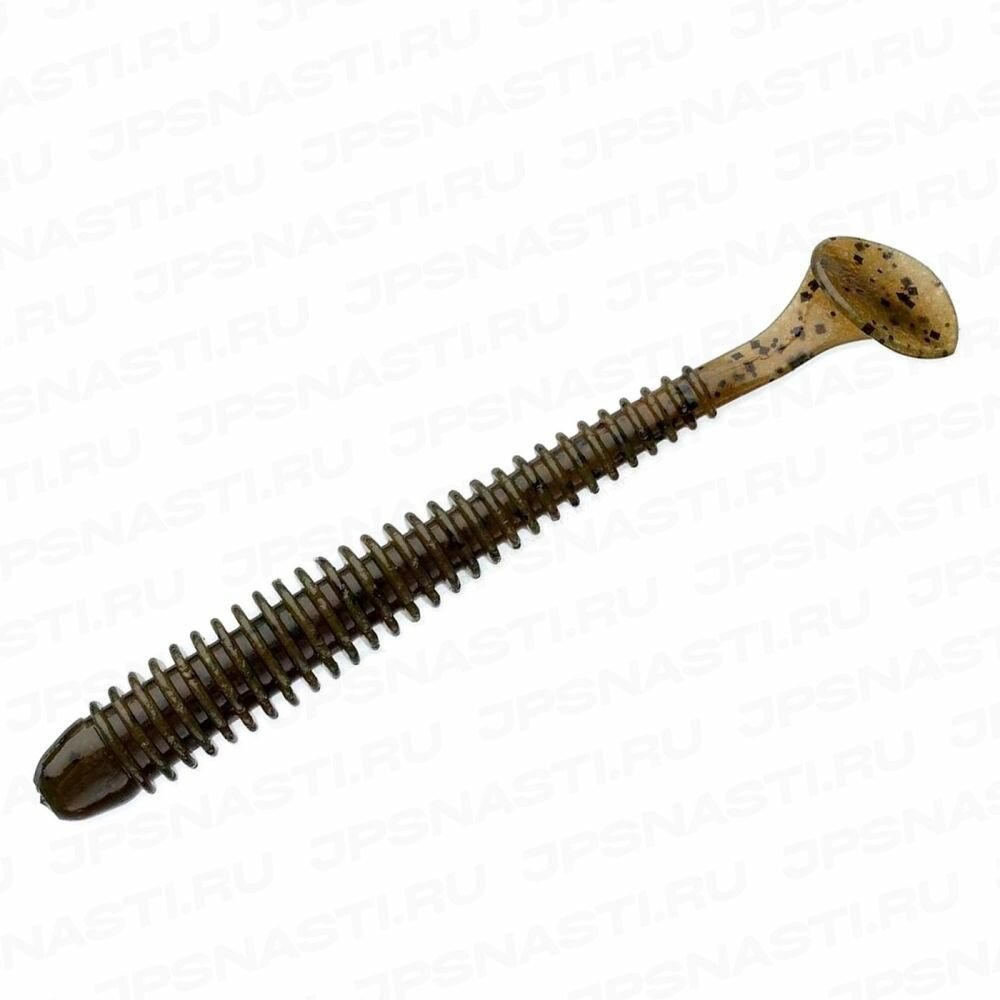 Силиконовые приманки для рыбалки Keitech Swing Impact, 3 inch, #101 Green Pumpkin PP. / Японские приманки Кейтеч