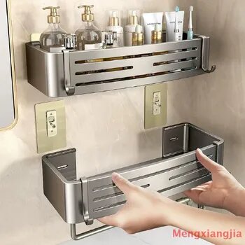 Aimosi Полка для ванной комнаты Прямая 2 ярусная, 2 шт
