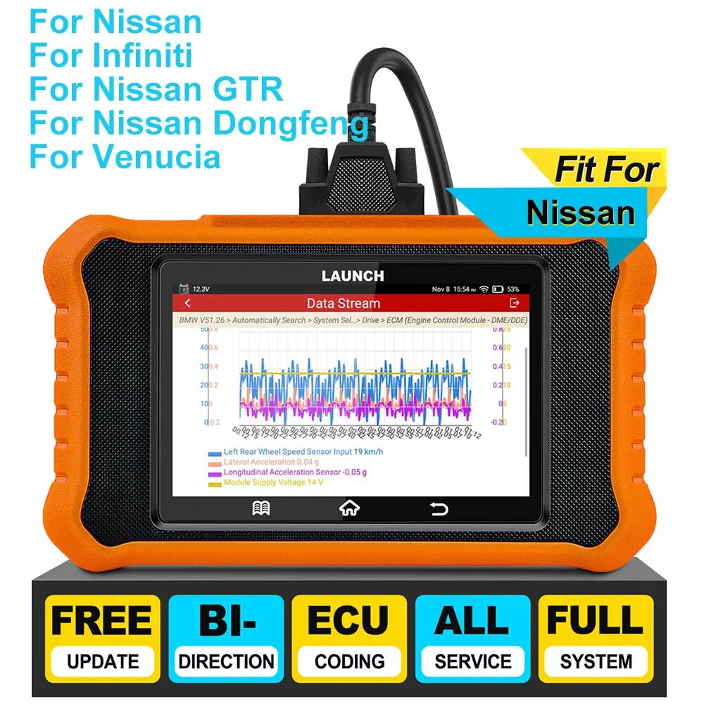 Диагностический сканер LAUNCH X431 Creader Elite 3.0/2.0 для автомобилей For NISSAN Brand