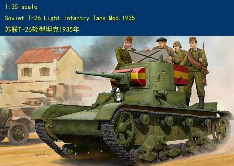 HOBBY BOSS 82496 1/35 Советский легкий пехотный танк Т-26 образца 1935 года