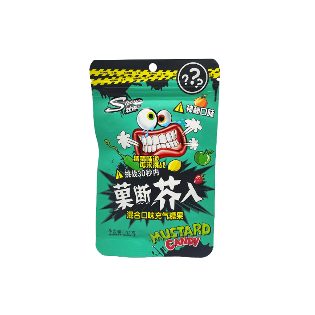 Конфеты "Взрывной поцелуй" смешанного фруктового вкуса с сюрпризом 21 г, Китай