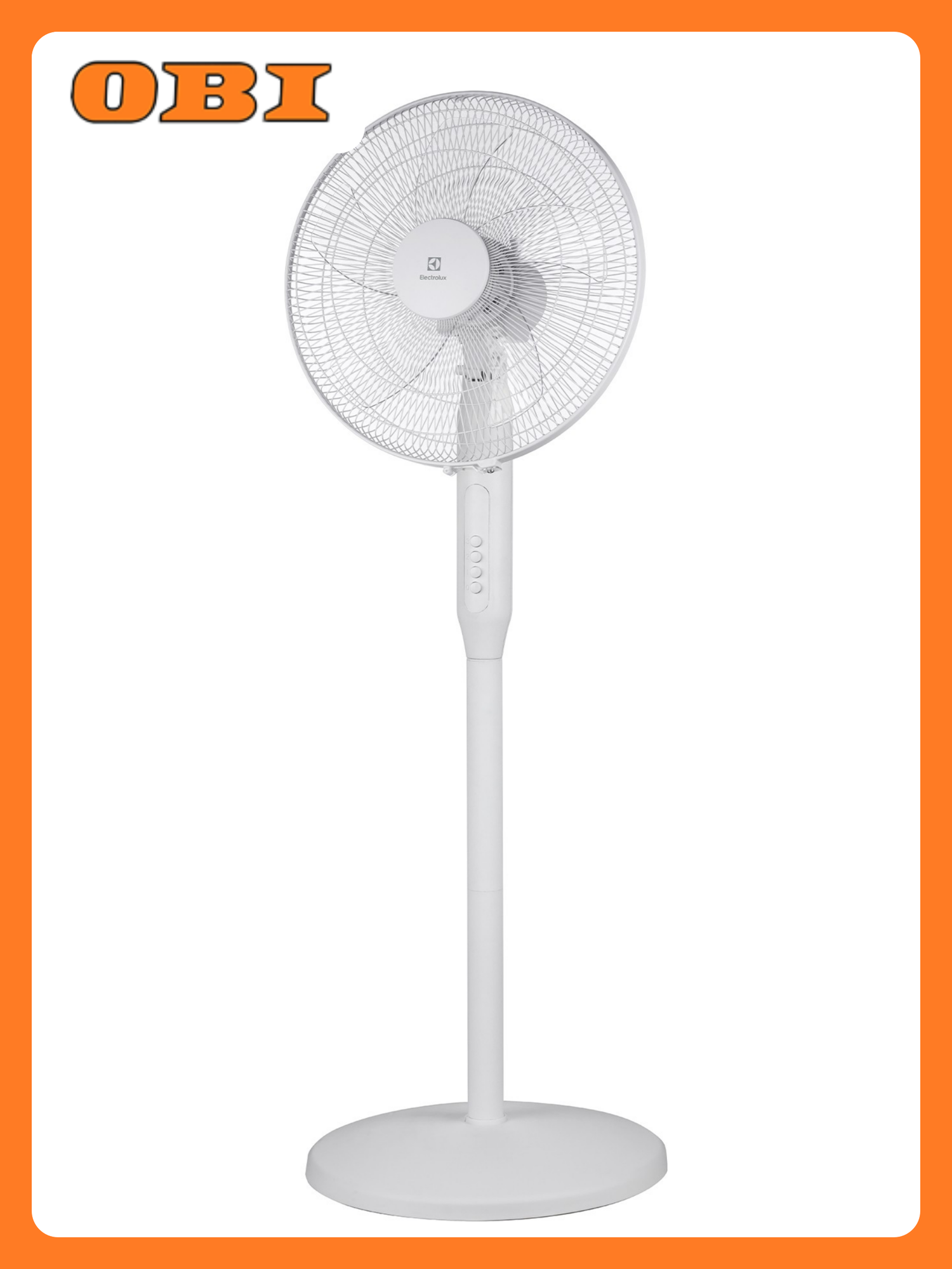 Вентилятор Electrolux EFF-1006W, 5 лопастей, 3 скорости, белый