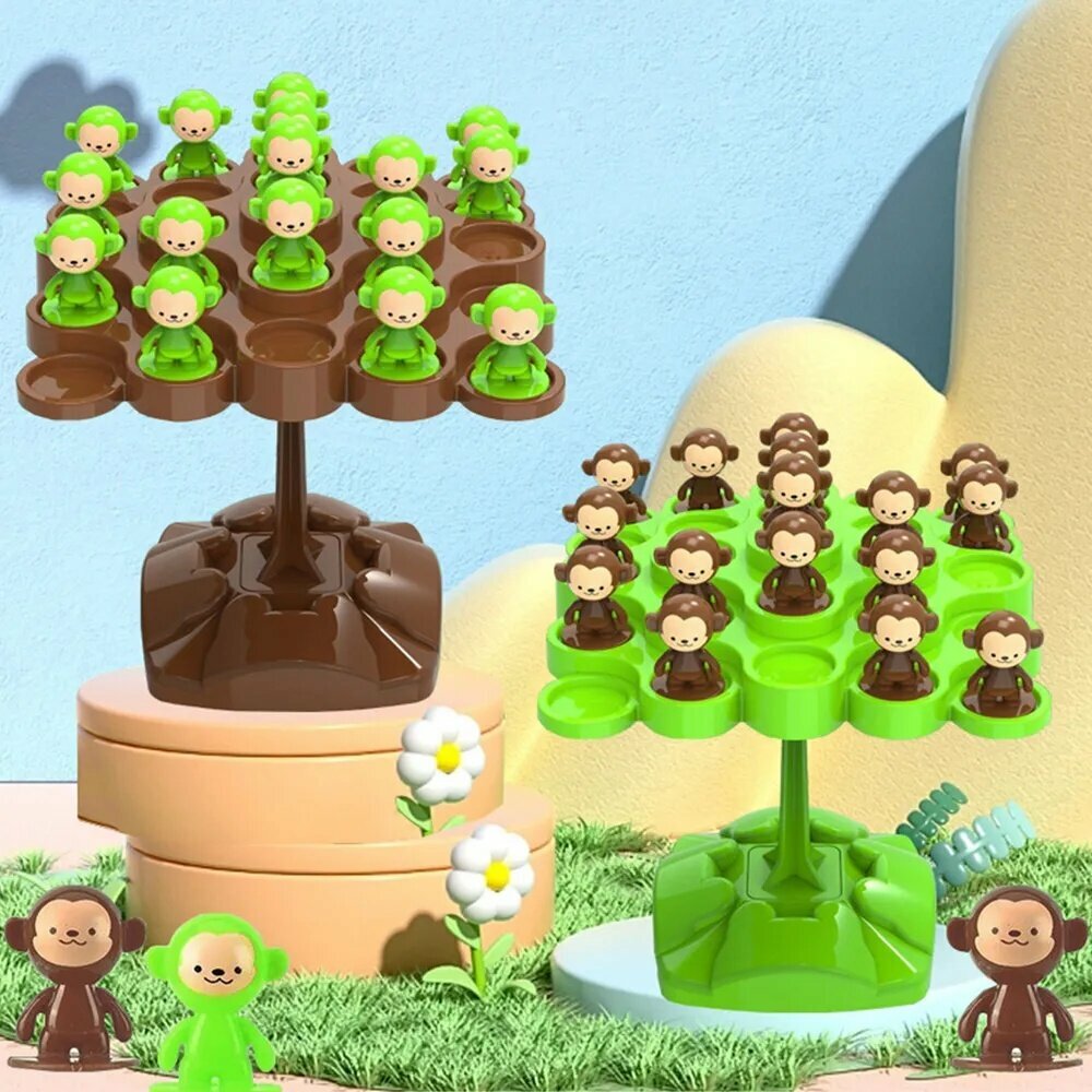 Балансирующая Игрушка-Обезьянка, ребенок Настольная игра с деревом