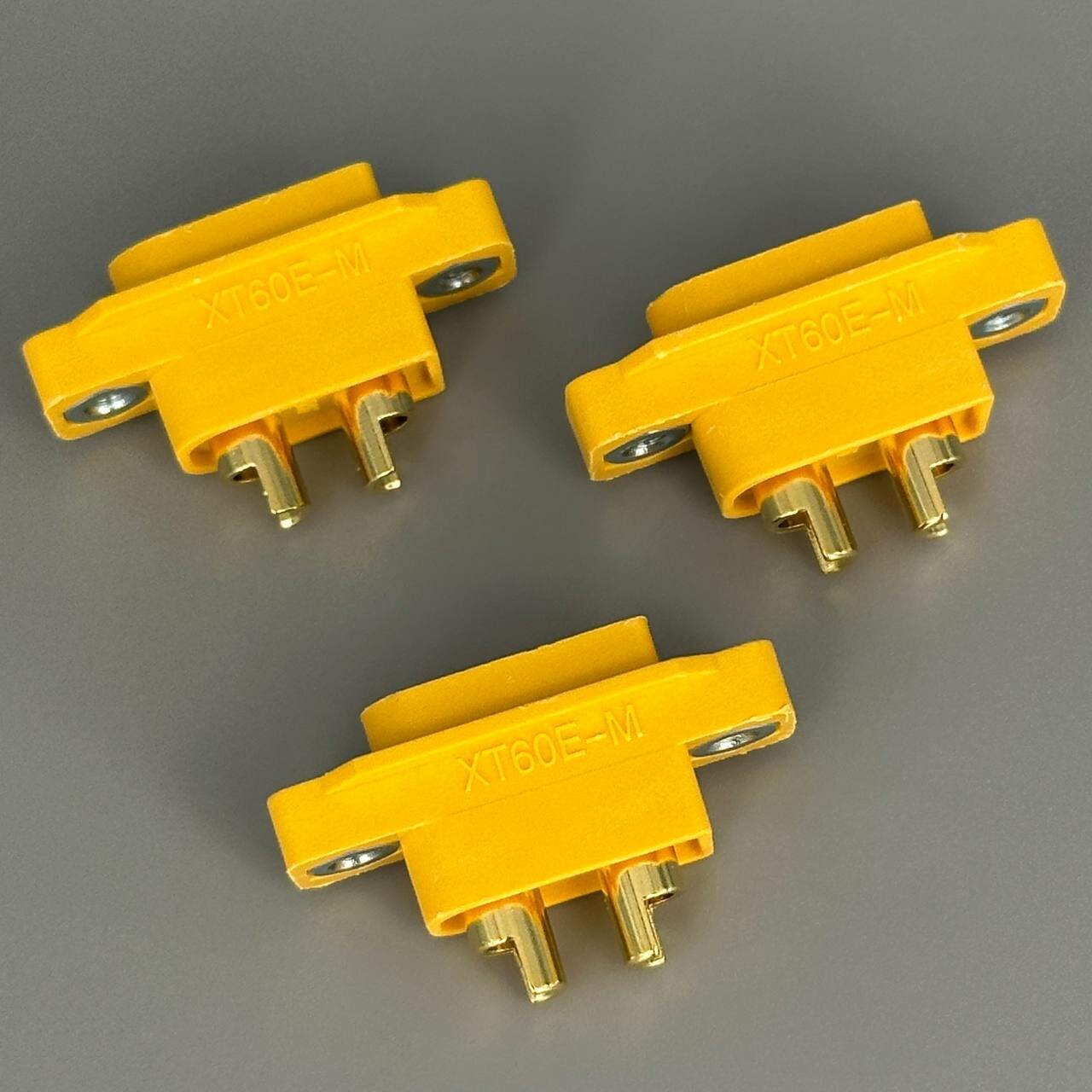 Нейлоновый разъем Amass XT60E1-M male (гнездо) (3 Штуки)