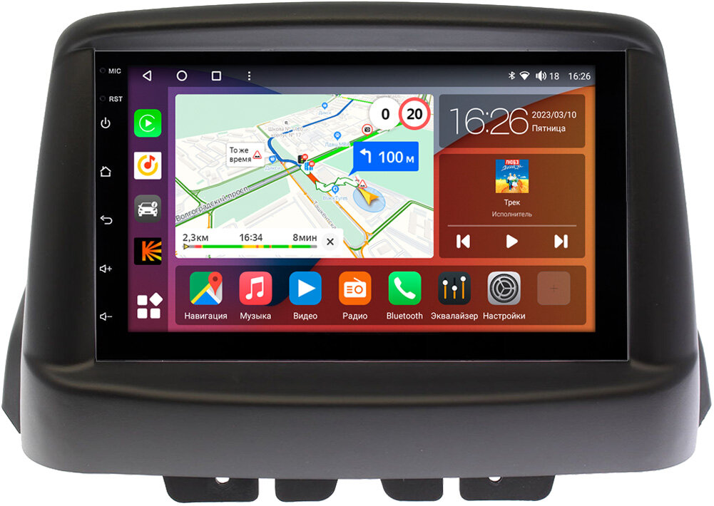 Штатная магнитола Fiat Doblo 2000-2015 Canbox EVO 5821-RP-FIDOB-146 Android 14 (4G-SIM, 6/128, DSP, QLed, AI, 360)