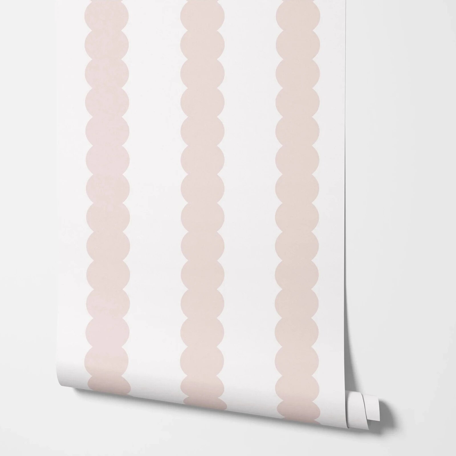 Обои Pixel&Wall розовые в полоску, 50x600 см, Tradition Un-paste