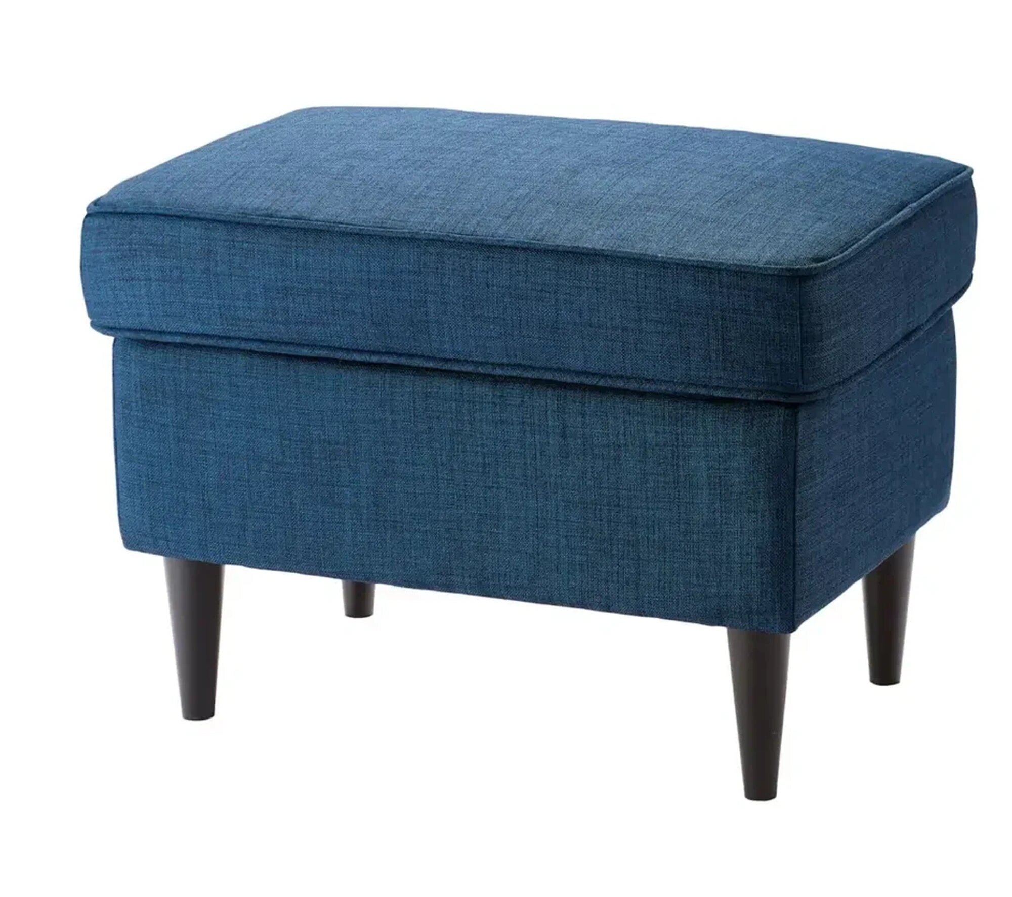 Пуф-банкетка "страндмон", массив дерева, обивка рогожка, синий