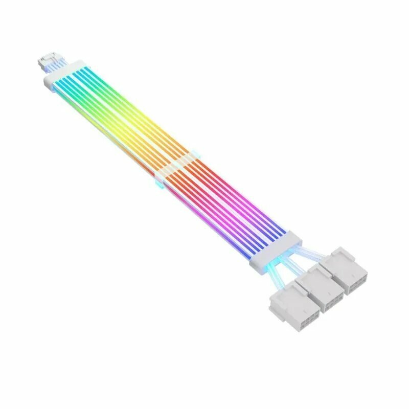 Удлинитель кабеля/ATX 12V 8-pin, 0.34 м, белый