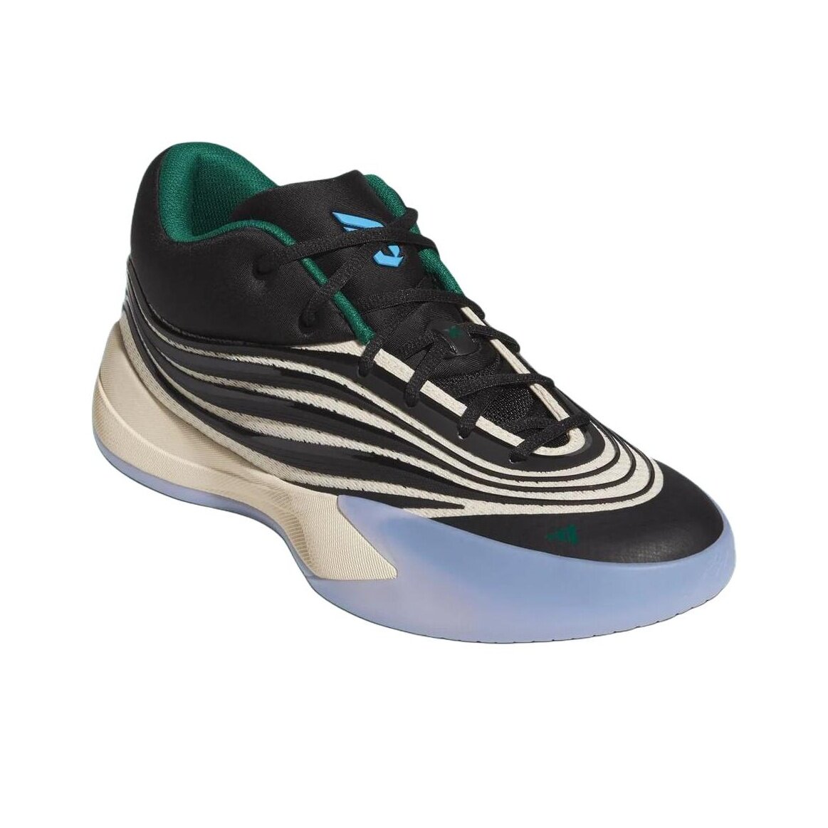 Кроссовки adidas Dame 10, размер EU 40 стопа (24.5CM), черный/бежевый — фото 1