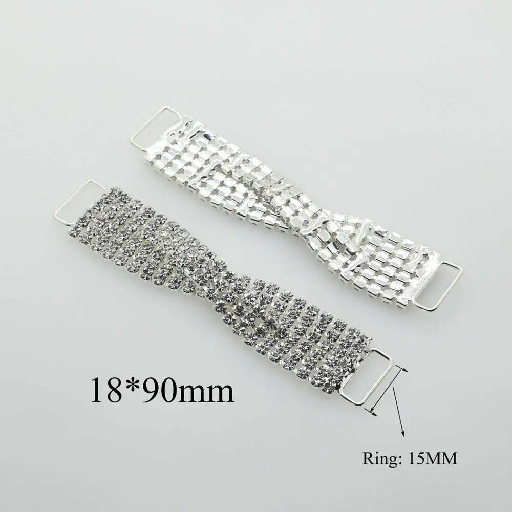 Металлические пряжки с кристаллами Lkeran 18X90mm