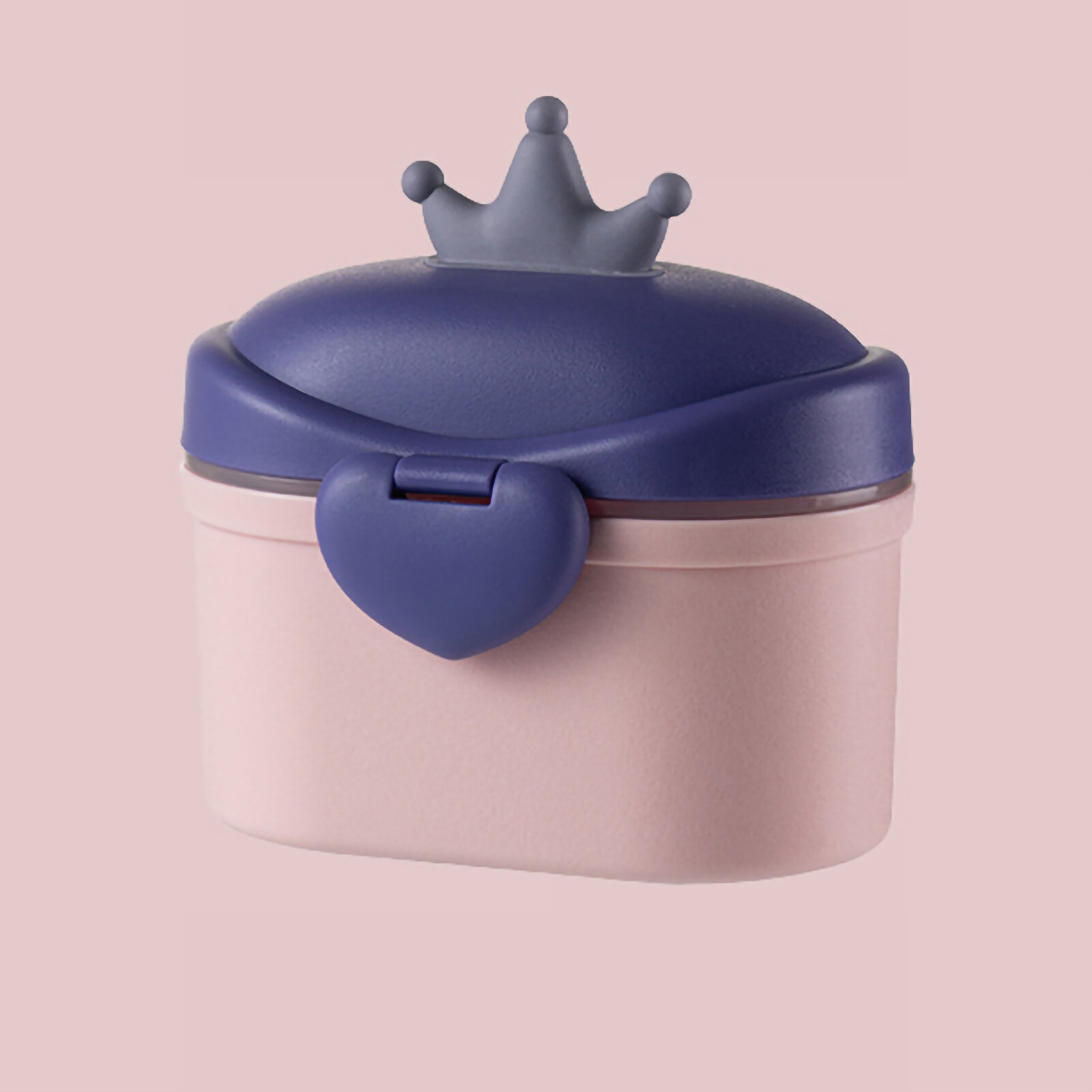 Породовочный контейнер для детского молока Портативный мультфильм корона Двойной слой фруктовой закуски коробка для хранения большой емкости.