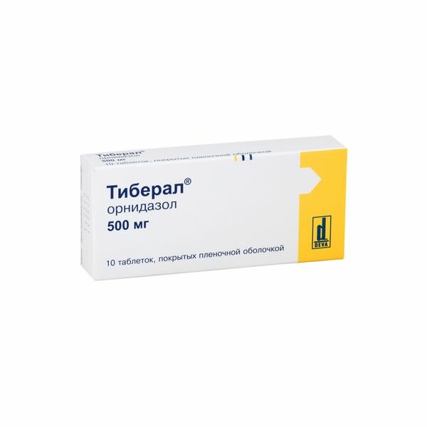 Тиберал таблетки п/о плен. 500мг 10шт