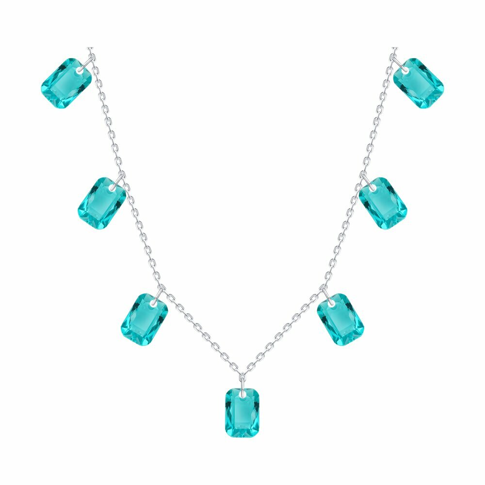 Колье, серебро, 925 проба, родирование