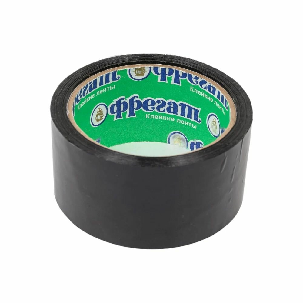 Упаковочная лента Фрегат 48 мм х 50 м, 43 мкм, черная СЦ4850Ч
