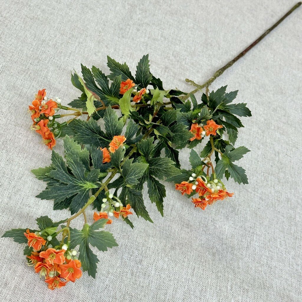 Artificial longlife flower photography prop with silk fabric for wedding party and home decor orange