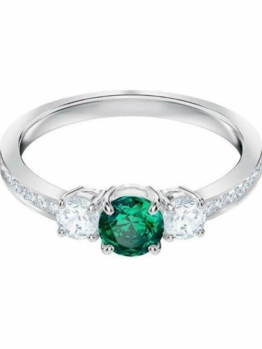 Кольцо помолвочное, кристаллы Swarovski