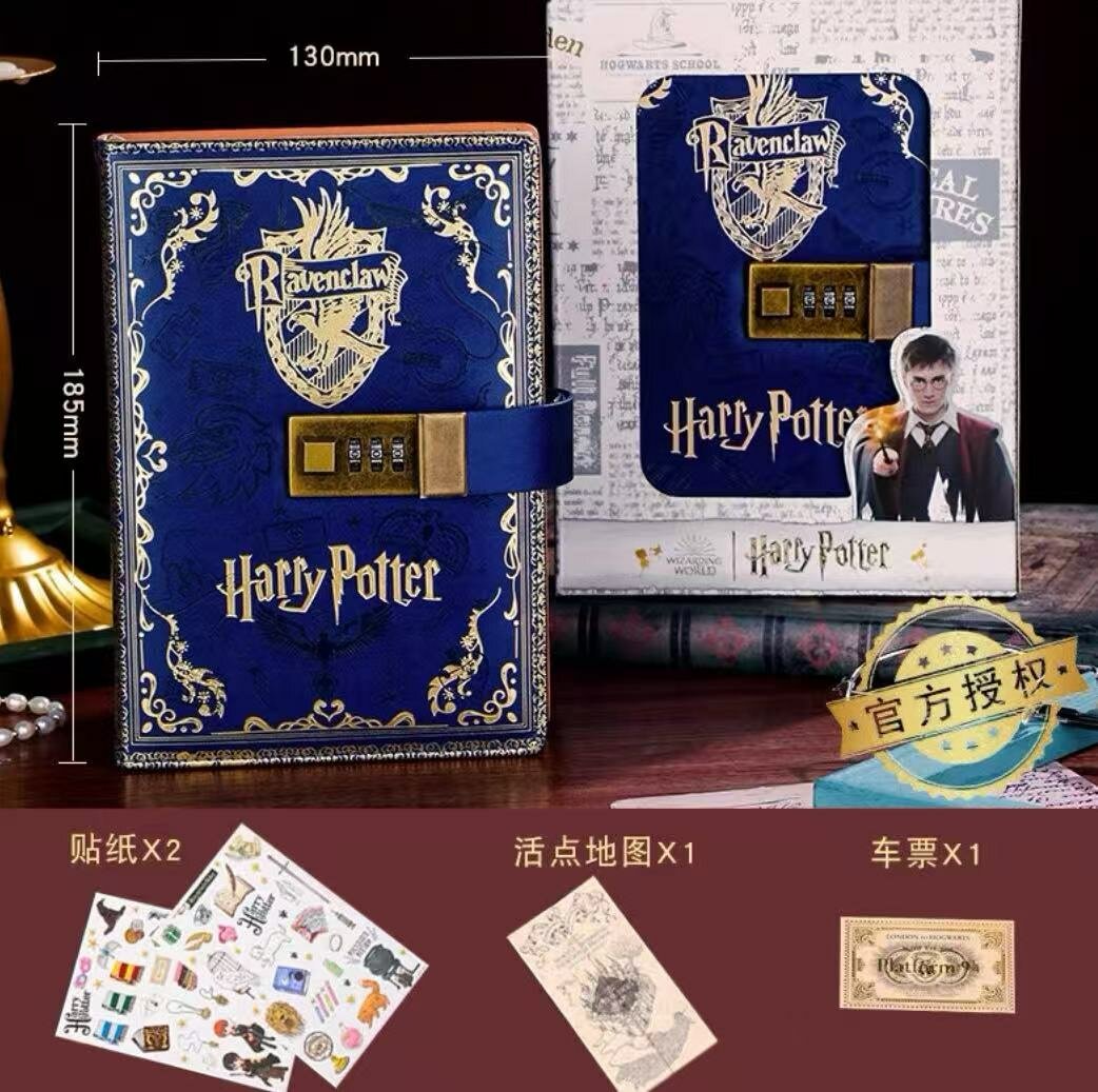 Оригинальный дневник Гарри Поттера, ретро блокнот с паролем, мягкая обложка, академические товары, дневник Хаффлпаффа