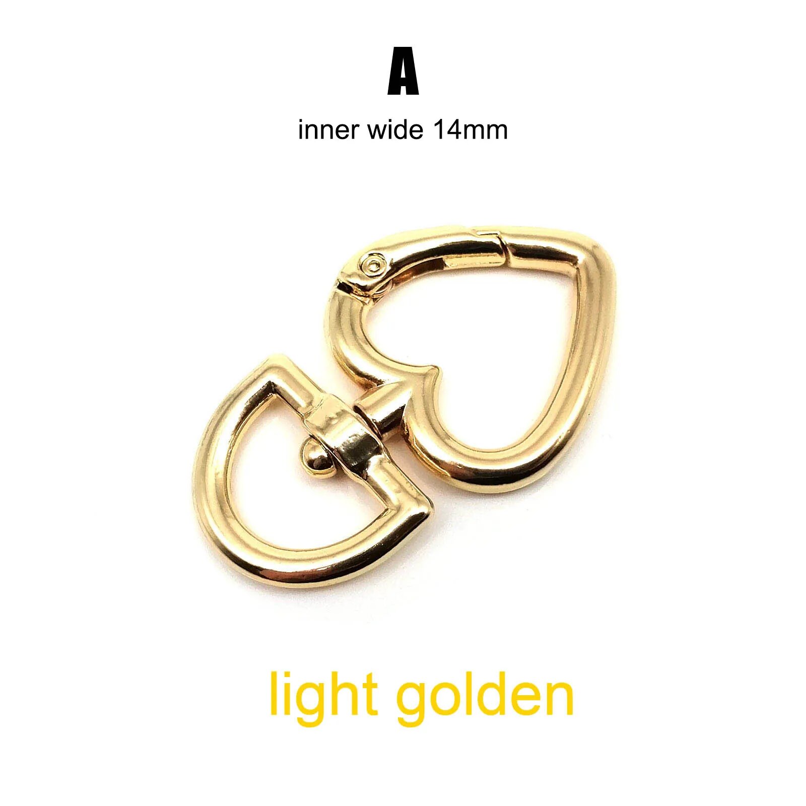 Пряжка для сумки light golden, 14mm, A