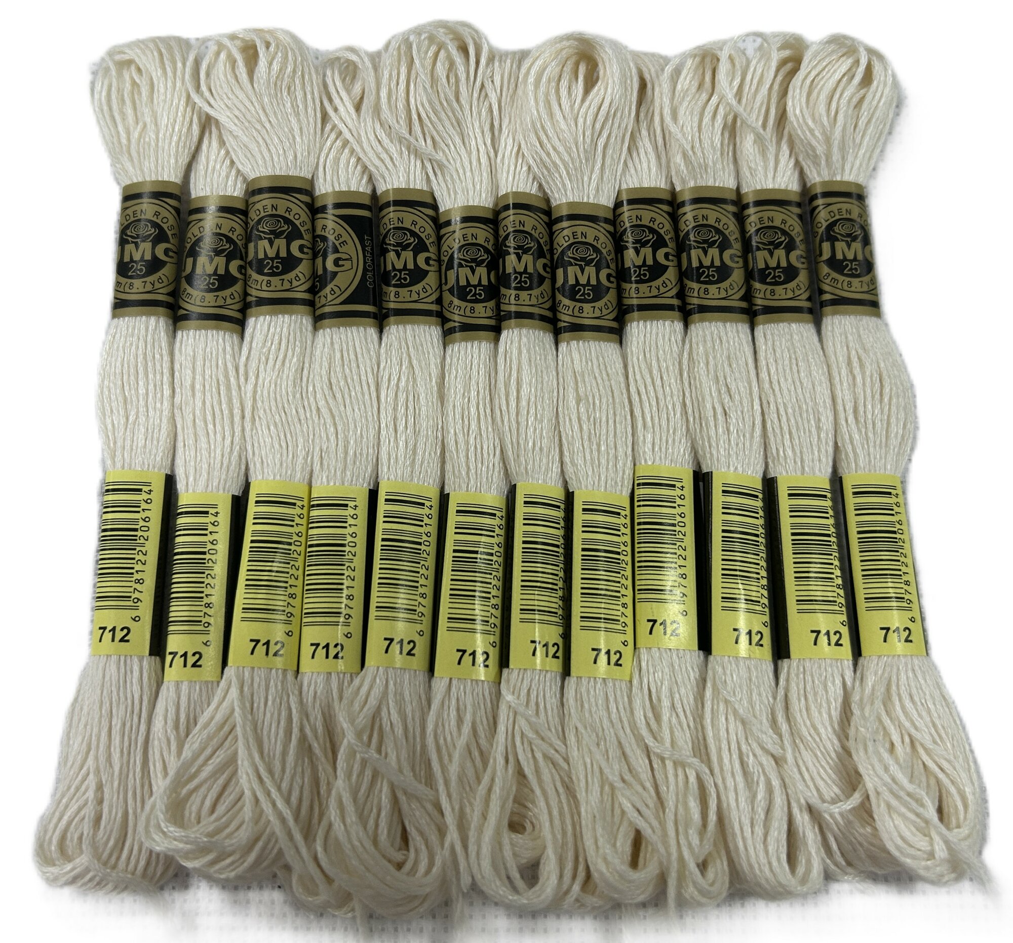 Нитки для вышивания JMC мулине (150-3866) 100% полиэфир 12 штук x 8 м