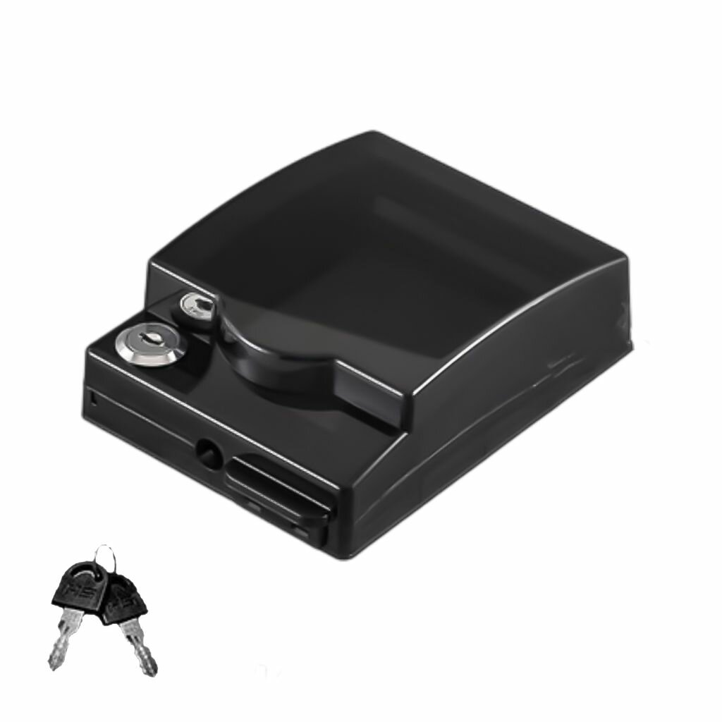 Легко устанавливаемый водонепроницаемый корпус для уличных розеток в саду или на террасе, Черный