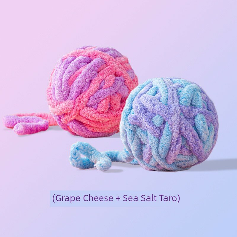 Набор из двух штук: игрушки для котят с ароматом соленого таро и винограда, прочные игрушки для прорезывания зубов