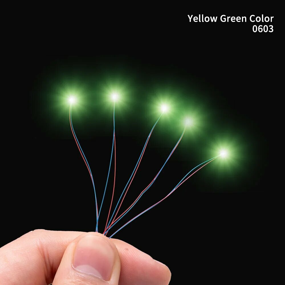 TERAYSUN набор светодиодов для моделирования 3В Зеленый, 0603-YG