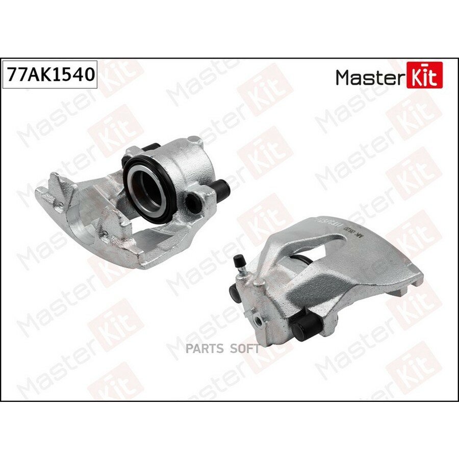Суппорт тормозной перед лев Opel Astra H A04) 2004 2014 Corsa D S07) E X15) 2014 от официального дистрибьютора, MASTERKIT, артикул 77AK1540