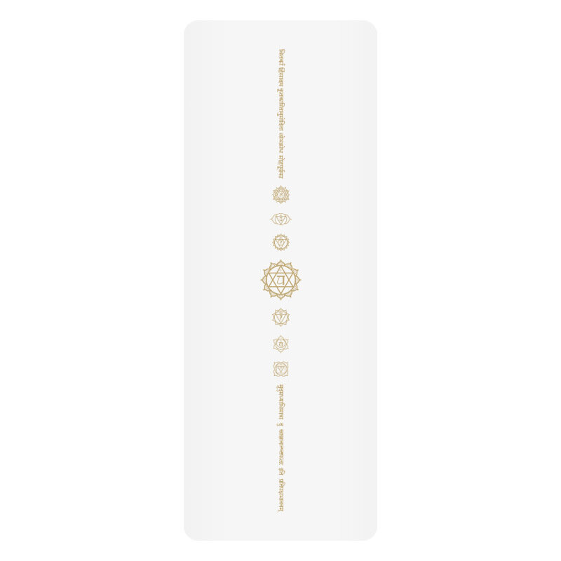 Белый коврик для йоги из искусственной кожи PU с натуральным каучуком - изготовленный на заказ, нескользящий, впитывающий пот фитнес-коврик, персонализированный танцевальный коврик в различных цветах.