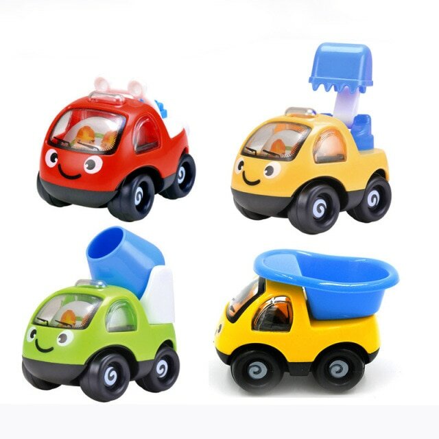 4pcs детская игрушка автомобиль автомобиль набор дети мальчик супер автомобиль толкнуть и перемещать трение приводимый тянуть вертолет пожар грузовик дети подарок игрушка умереть лить и игрушка автомобиль (()