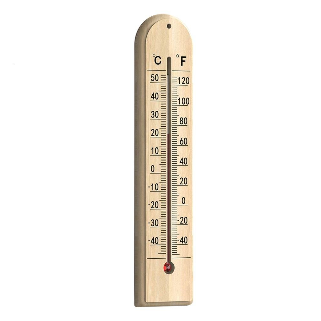 Термометр деревянный настенный от -40 до 50 ℃, Большой