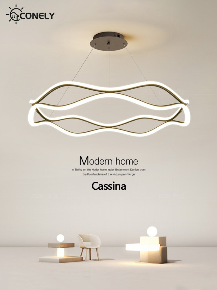 Подвесная LED люстра Cassina для гостиной, спальни, современный стиль